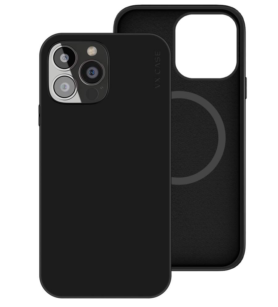 Capa Magsafe iPhone 14 Pro Max Preta Fosca - Emborrachada – VX Case
