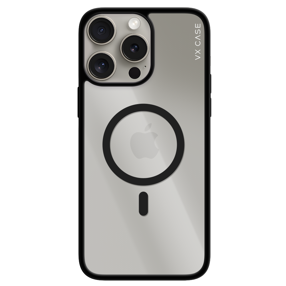Capa Jet Black Magsafe para iPhone 15 – VX Case